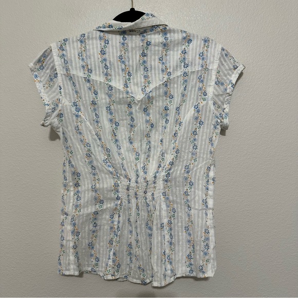 Panhandle Slim | Tops | Panhandle Slime Womens Floral Pearl Snap Button ...